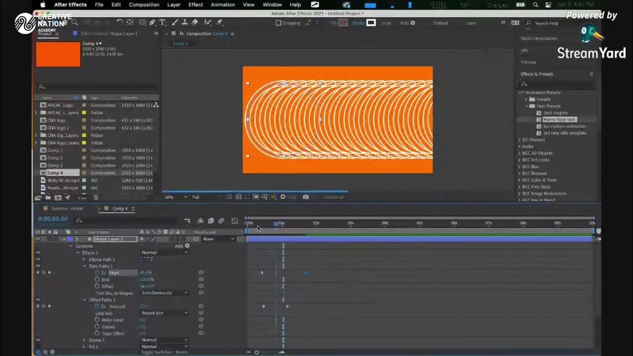 How to Animate Shapes using Adobe After Effects - YouTube