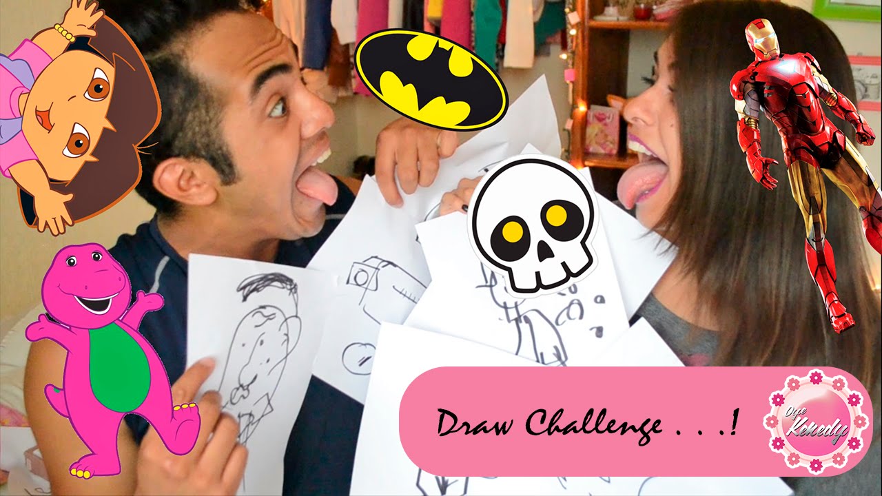 DRAW CHALLENGE - RETO DEL DIBUJO :::...♡ ♡ ♡ - YouTube