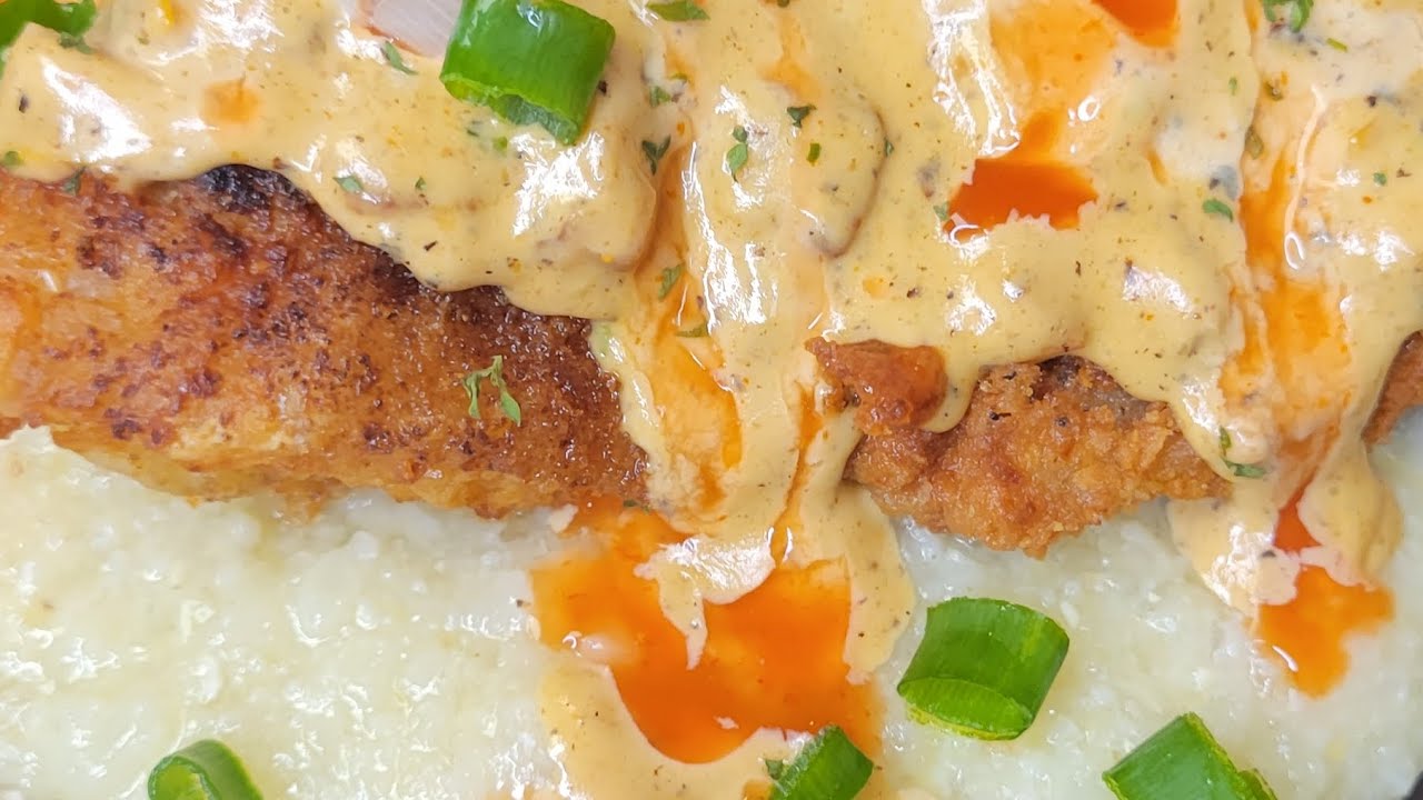 SUNDAY DINNER Fried fish & grits - YouTube