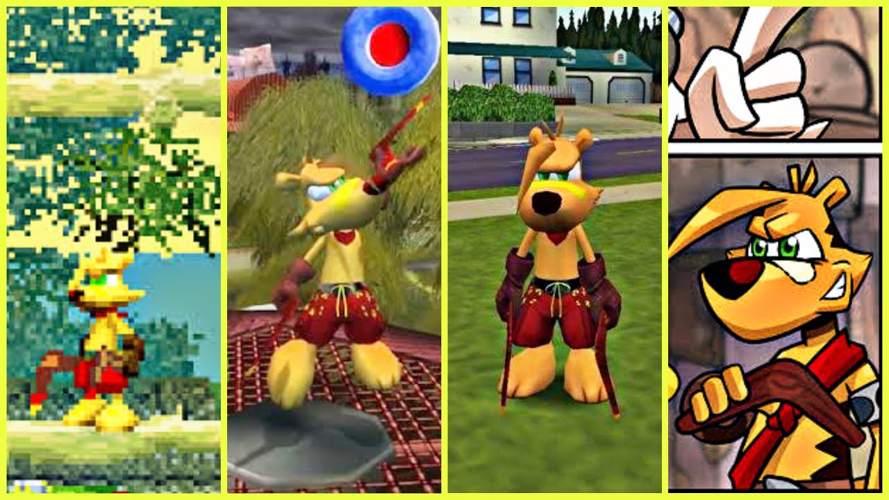 Evolution of TY the Tasmanian Tiger Games [2002 - 2015] - YouTube