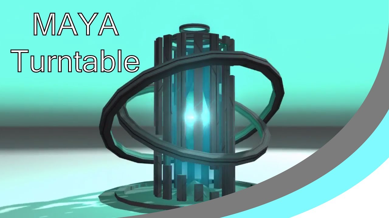 3D Maya Crystal Light Turntable - YouTube