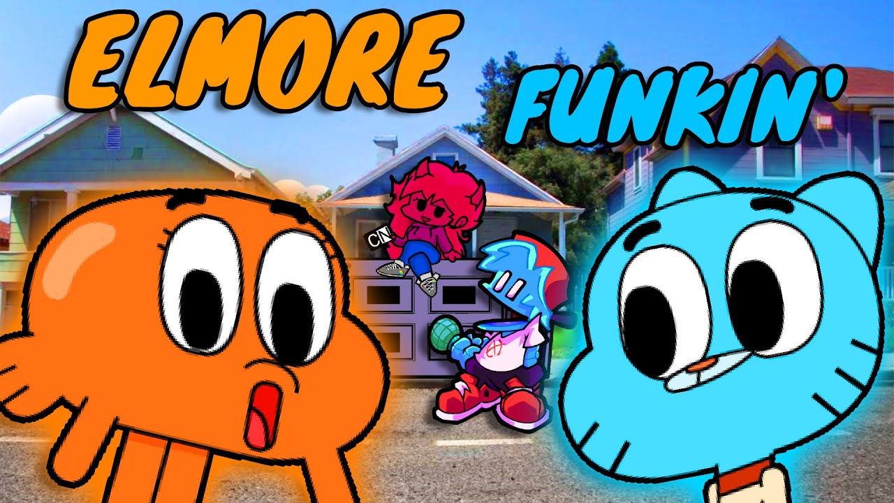 FNF GUMBALL AND DARWIN ELMORE FUNKIN' #gumball #darwin - YouTube