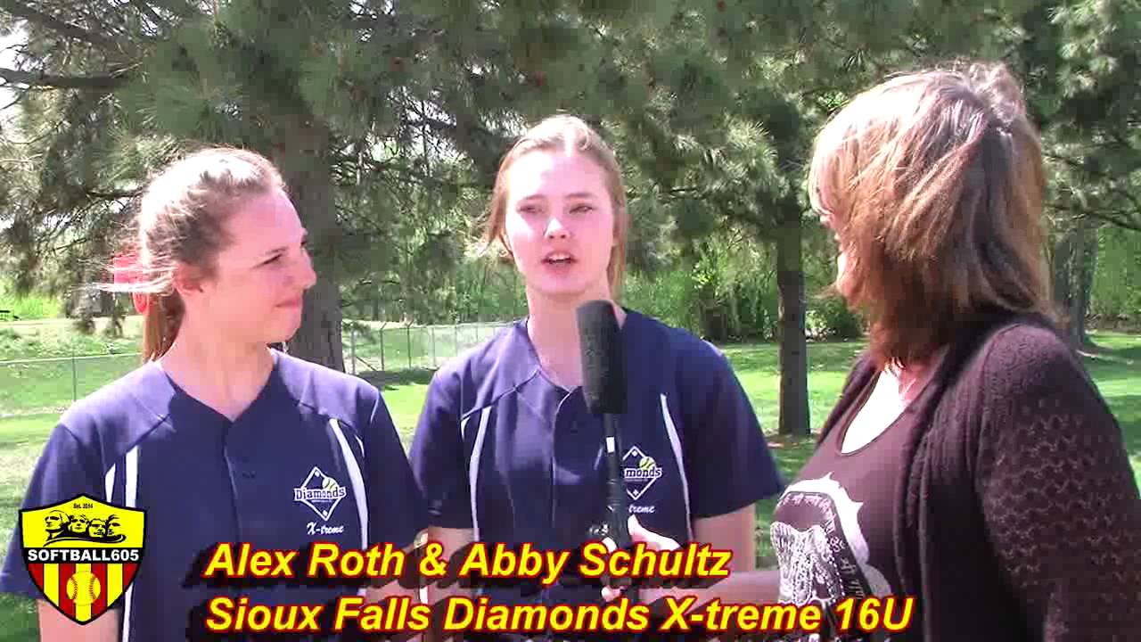 Alex Roth and Abby Schultz of @SFDiamonds 16U X-treme - YouTube