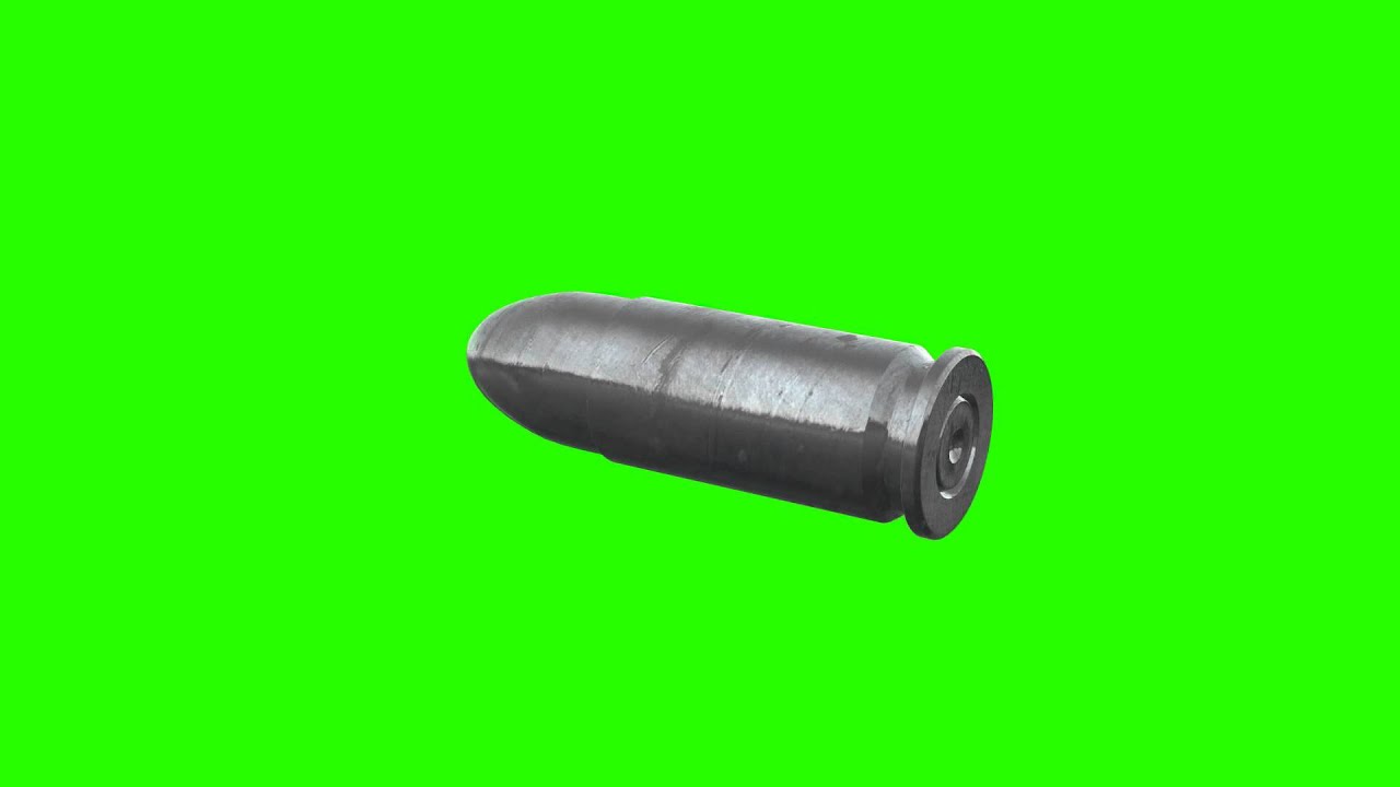 bullet green screen royalty free footage - YouTube