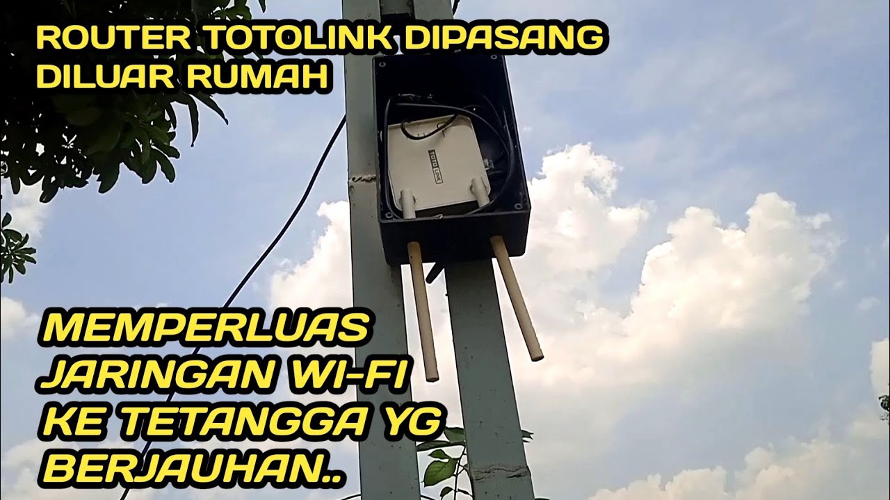 sinyal router totollink sangat jauh sampai 50meter ke rumah tetangga ...
