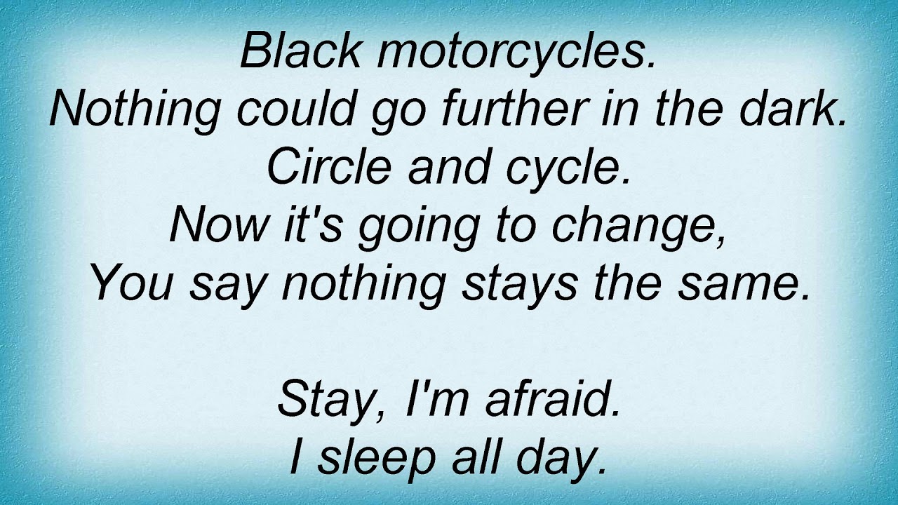 Remy Zero - Motorcycle Lyrics - YouTube