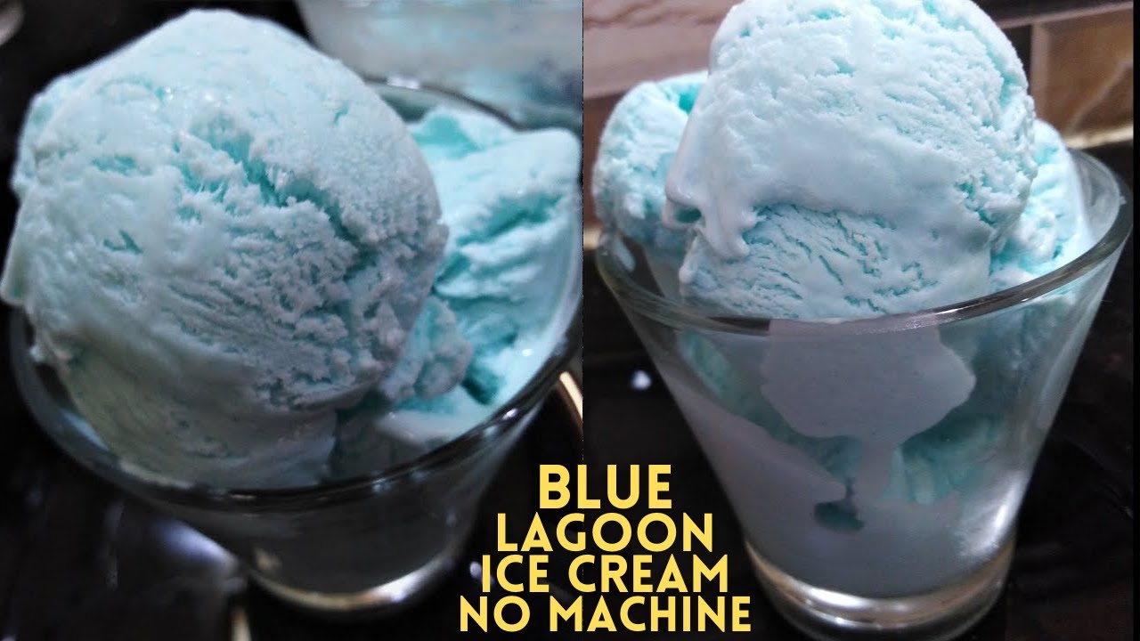 Homemade Blue Lagoon Ice Cream || Blue Moon Soft Fluffy Cream Ice Cream ...