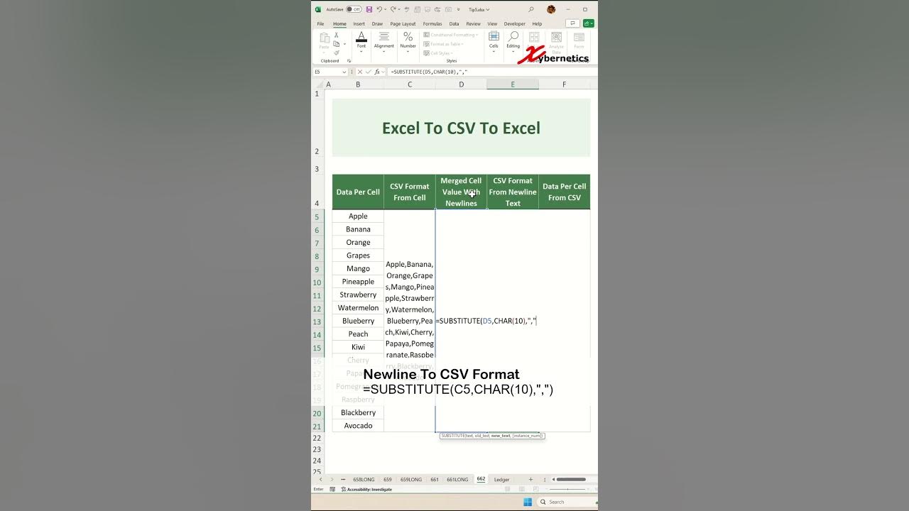 Excel To CSV Formatting - Excel Tips and Tricks - YouTube