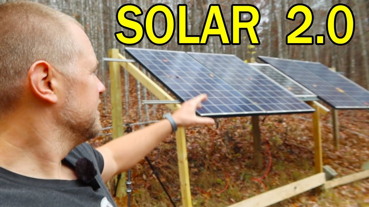 Off Grid Shed Gets DOUBLE the SOLAR PANELS - YouTube