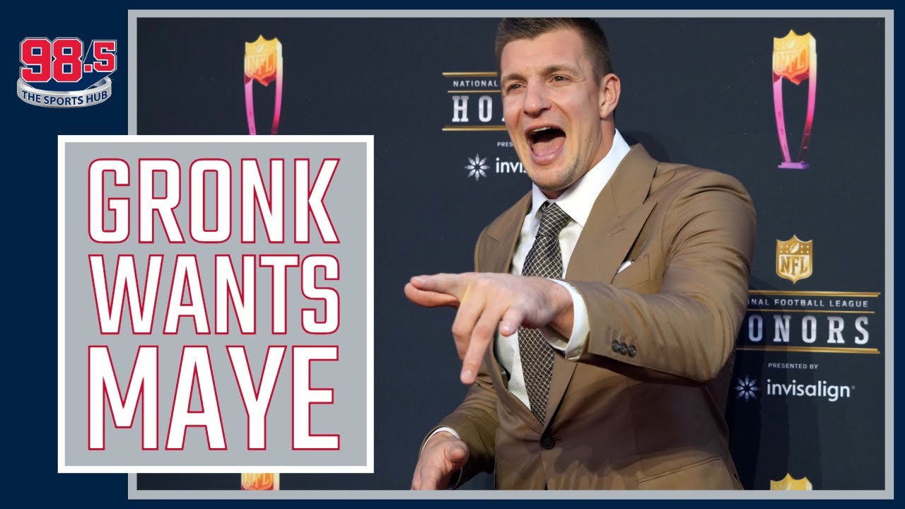 Rob Gronkowski throws support behind Drake Maye for Patriots in NFL ...