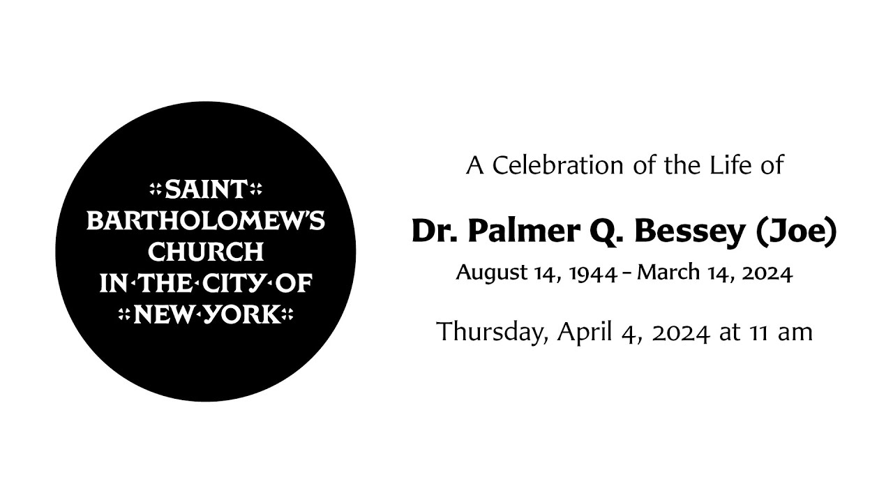 A Celebration of the Life of Joe Bessey, Thursday, April 4, 2024, at 11 ...