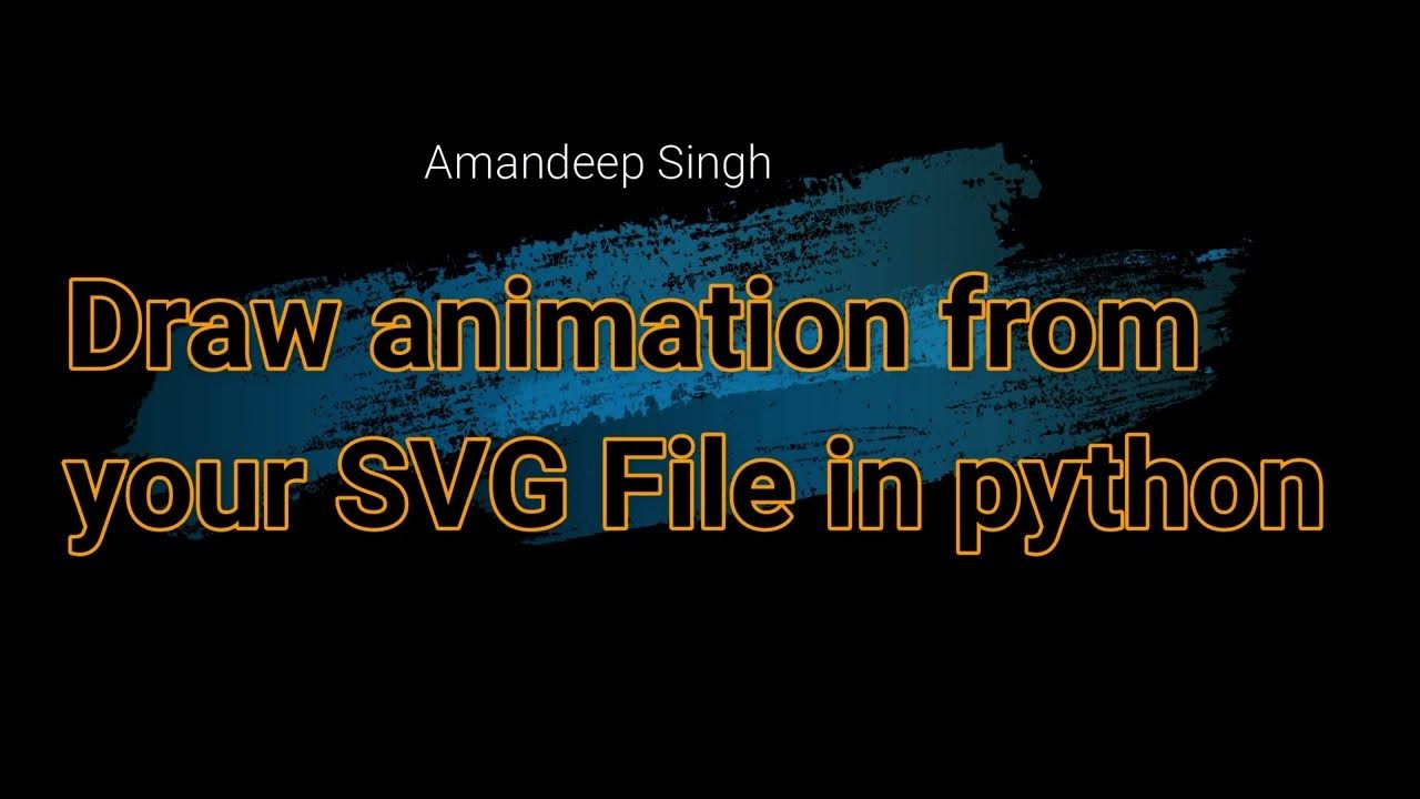 Convert Svg To Drawing Animation In Python Using Sketchpy Youtube