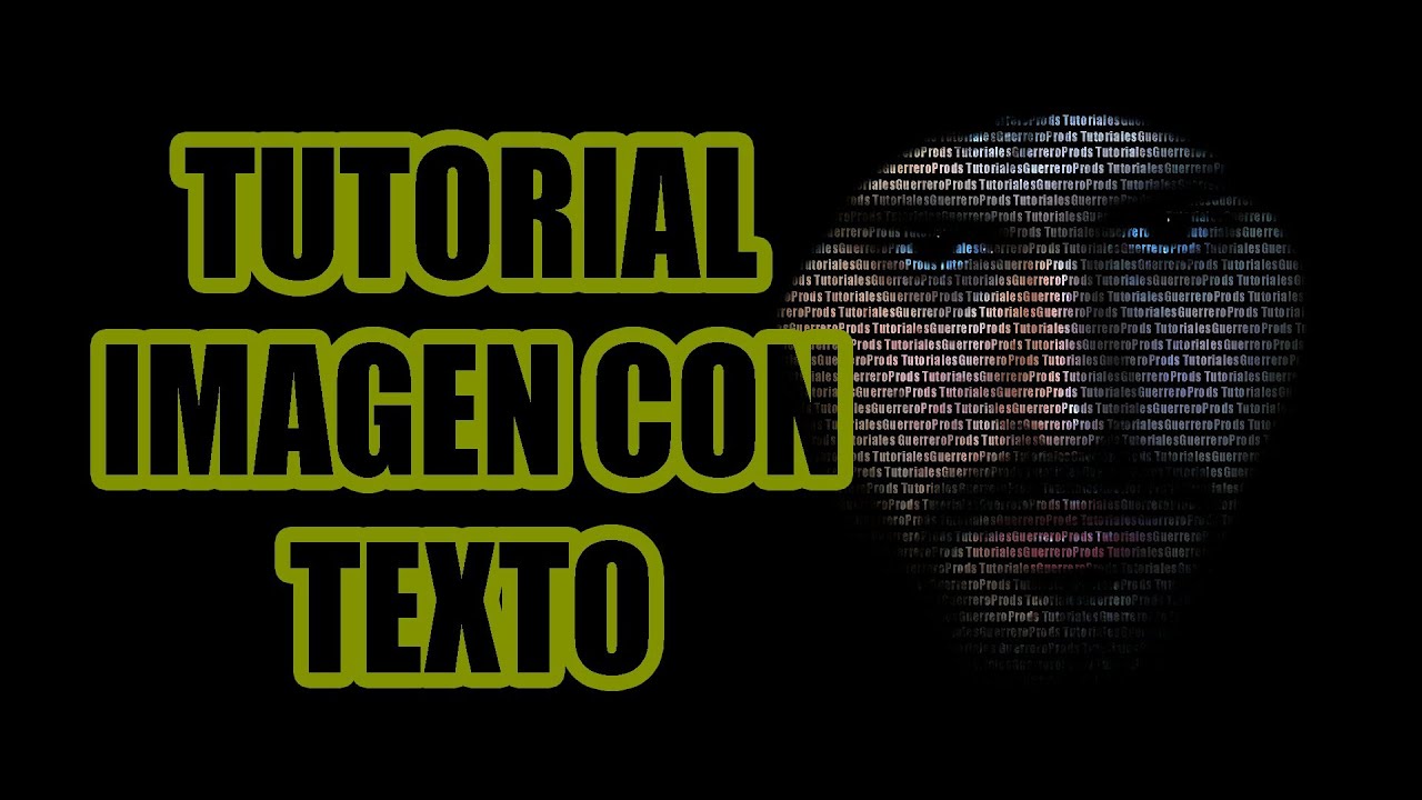 Tutorial photoshop CS6 | Cómo hacer una foto de texto | [en español ...