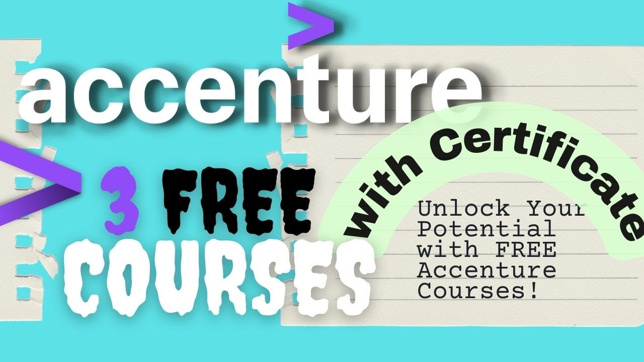 Why Accenture giving free Courses | 3 Free Accenture Free Courses 2023 ...