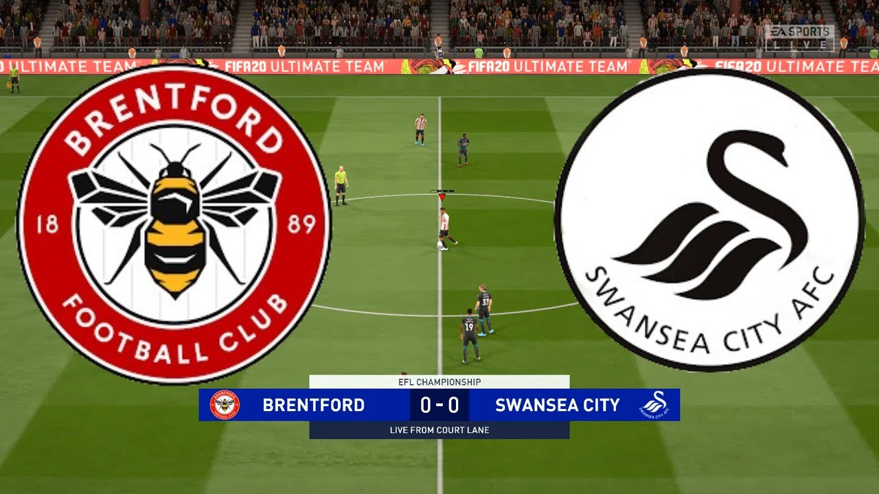 FIFA 20 | Brentford vs Swansea | Play-Off Semi-Final second leg 29/7 ...