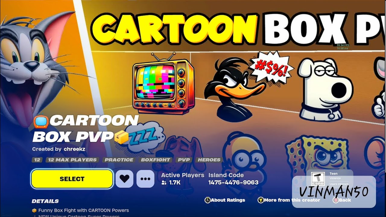 Fortnite. Cartoon Box Pvp. 02.02.24. - YouTube