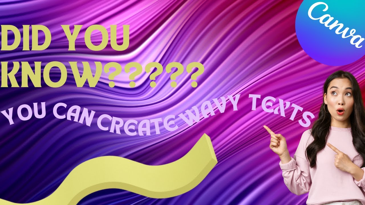 Create Wavy Text Effect in Canva - YouTube
