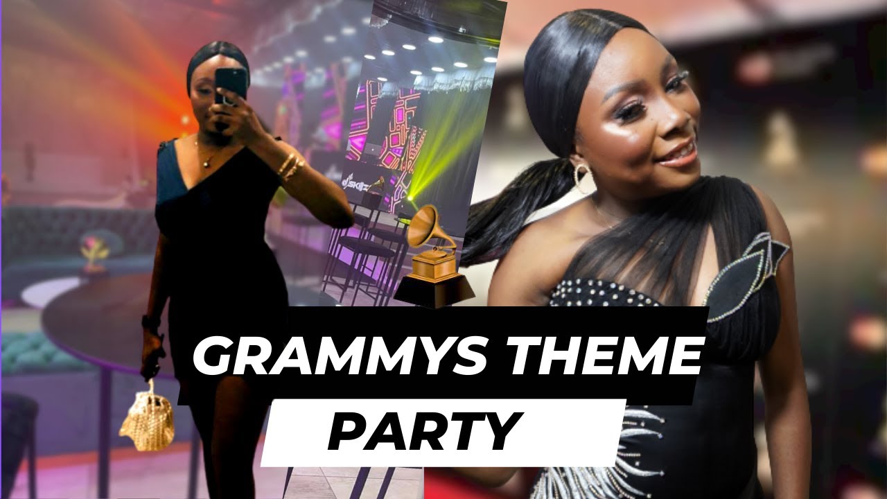 Grammys' theme Party in Lagos + Getting ready + Work from home and ...