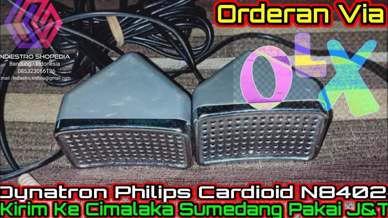 Orderan OLX QC Packing Philips Cardioid N8402 Speaker Vintage & Kabel ...