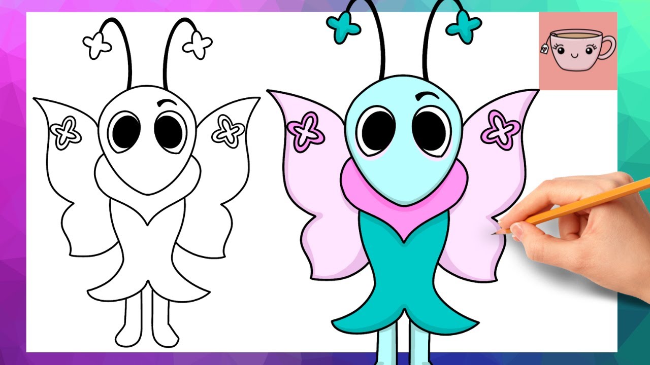 How To Draw Flyte from Dandy's World | Easy Drawing Tutorial - YouTube