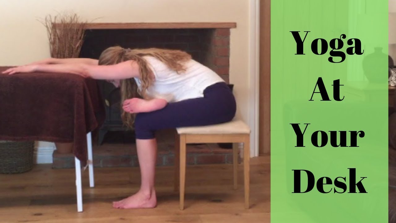 Yoga at your desk (Office Exercises) - YouTube