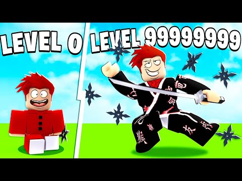 BECOMING LEVEL 9999 SUPER NINJA FROM NOOB ROBLOX - YouTube