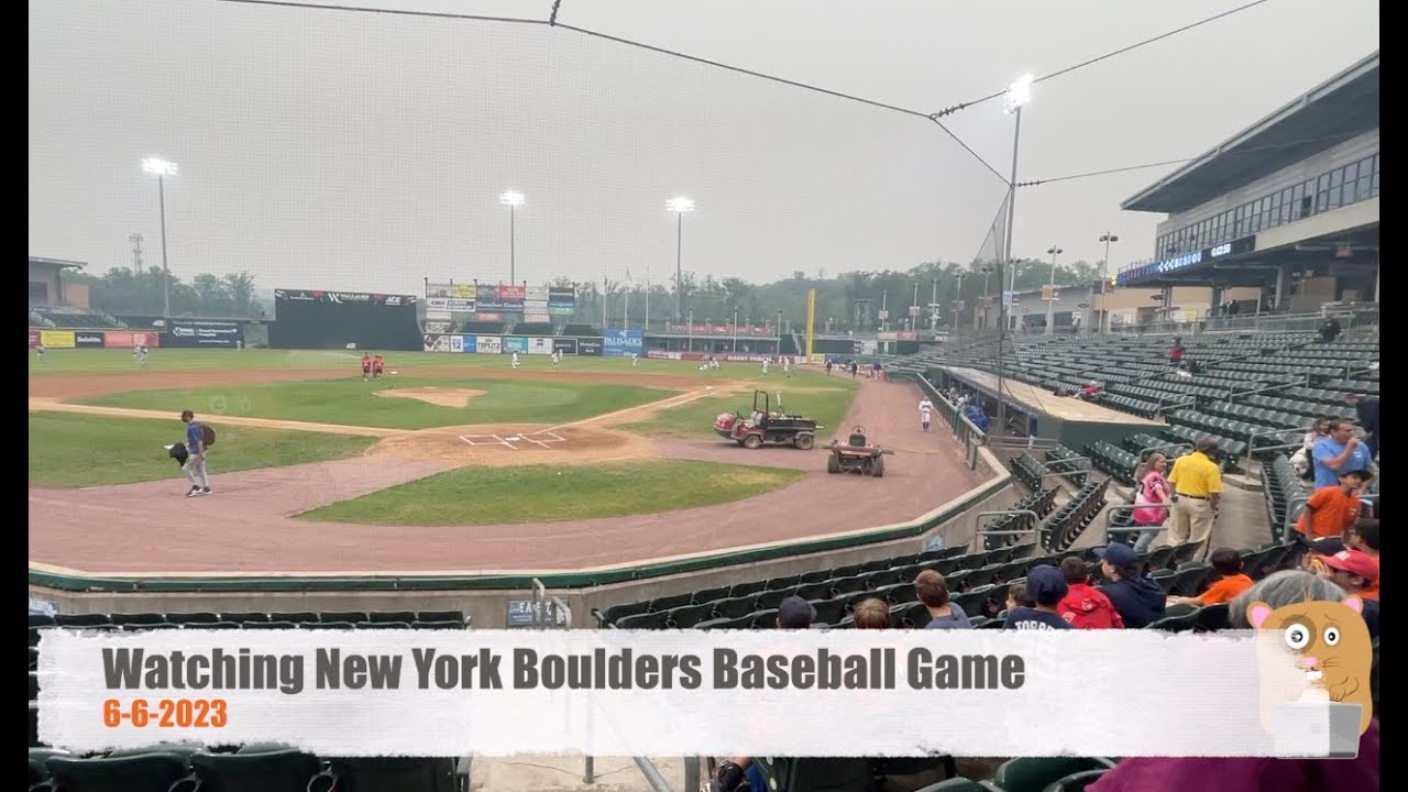 Watching New York Boulders Baseball Game - YouTube