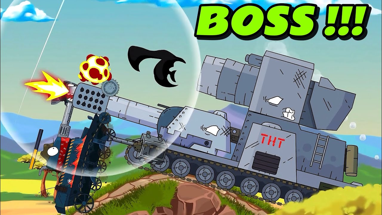 Tank cartoon 🏆🔥🏆🔥🏆 BOSS FIGHT ( tank game ) - YouTube