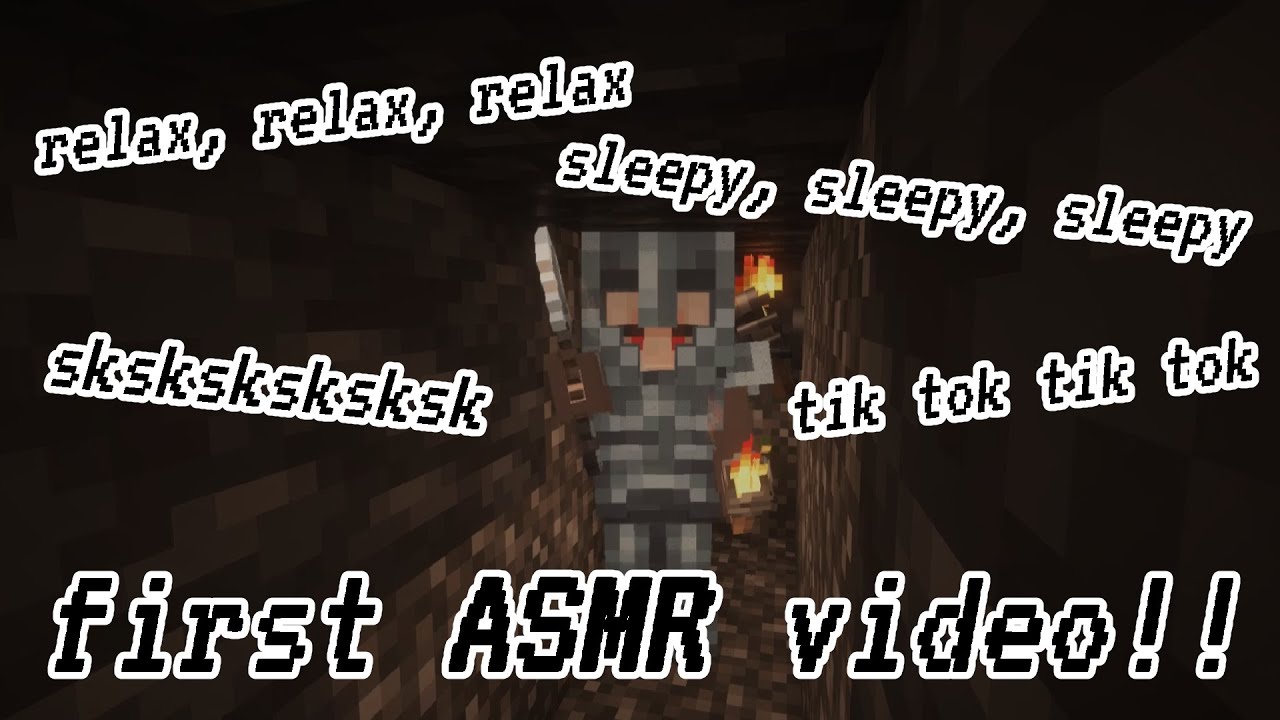 obligatory first asmr video! (minecraft, gentle mouth sounds, soft ...
