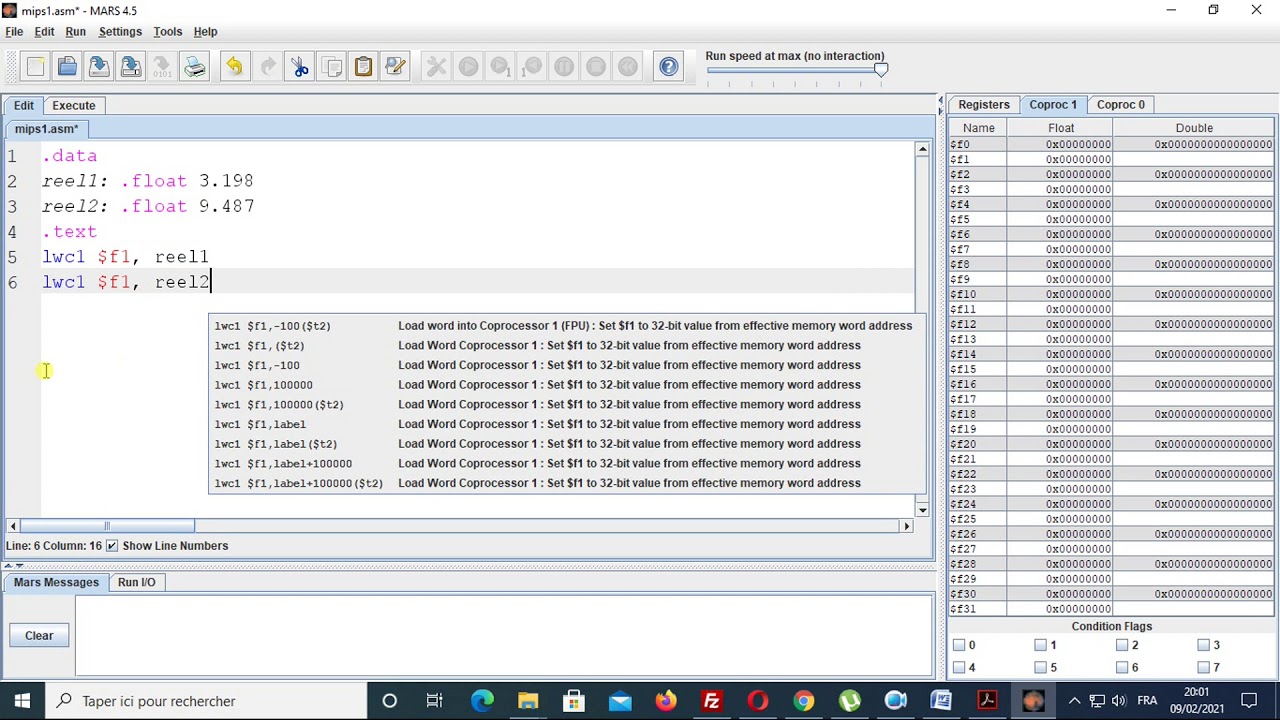 Addition des flottants en assembleur MIPS R3000 - YouTube