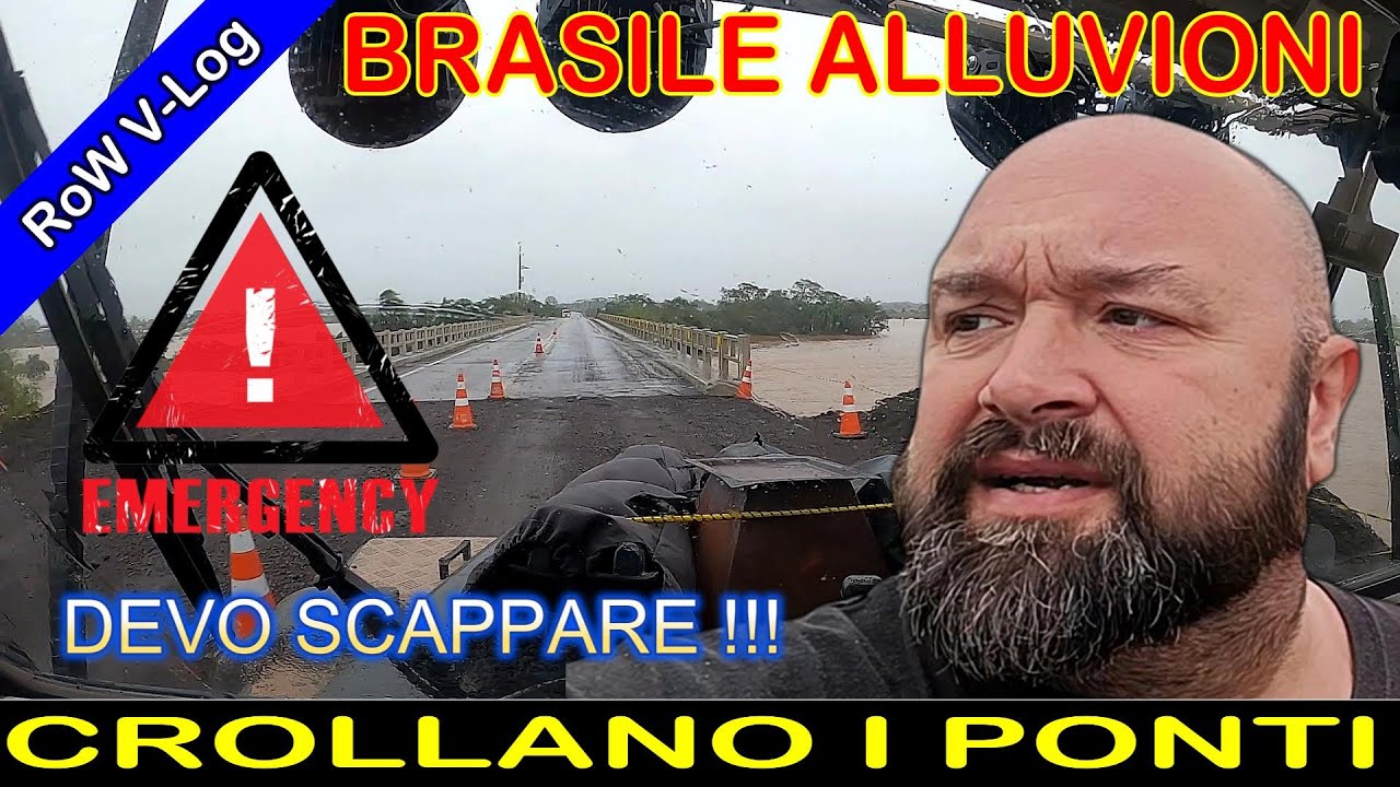 In BRASILE CROLLANO i ponti !! Devo scappare! L'ACQUA continua a ...