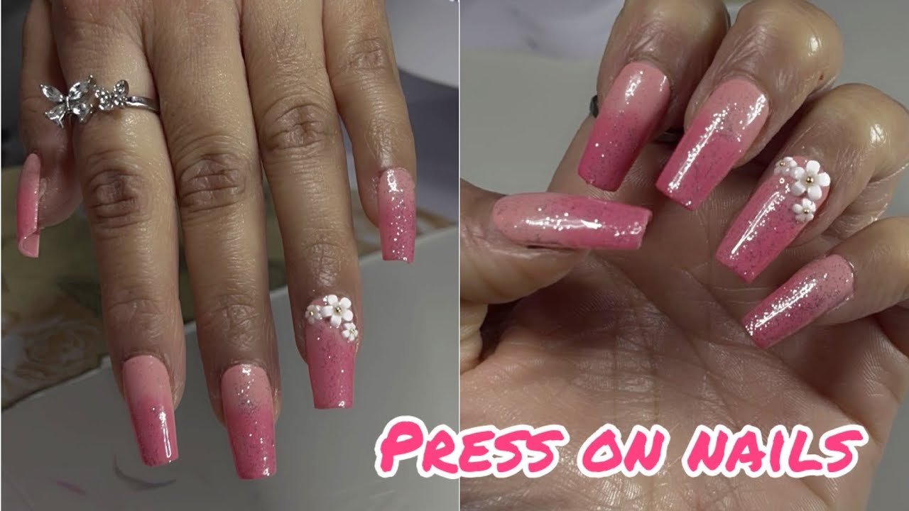 easy and beautiful nail art / nail extensions at home / temporary nail ...