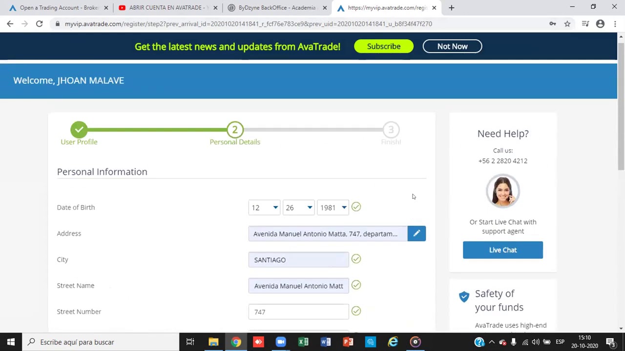 COMO ABRIR BROKER AVA TRADE - YouTube