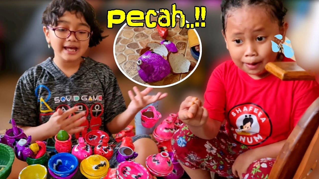 DRAMA ANAK MAIN MASAK MASAKAN 💛 MAINAN ANAK PEREMPUAN Hanum Diary - YouTube