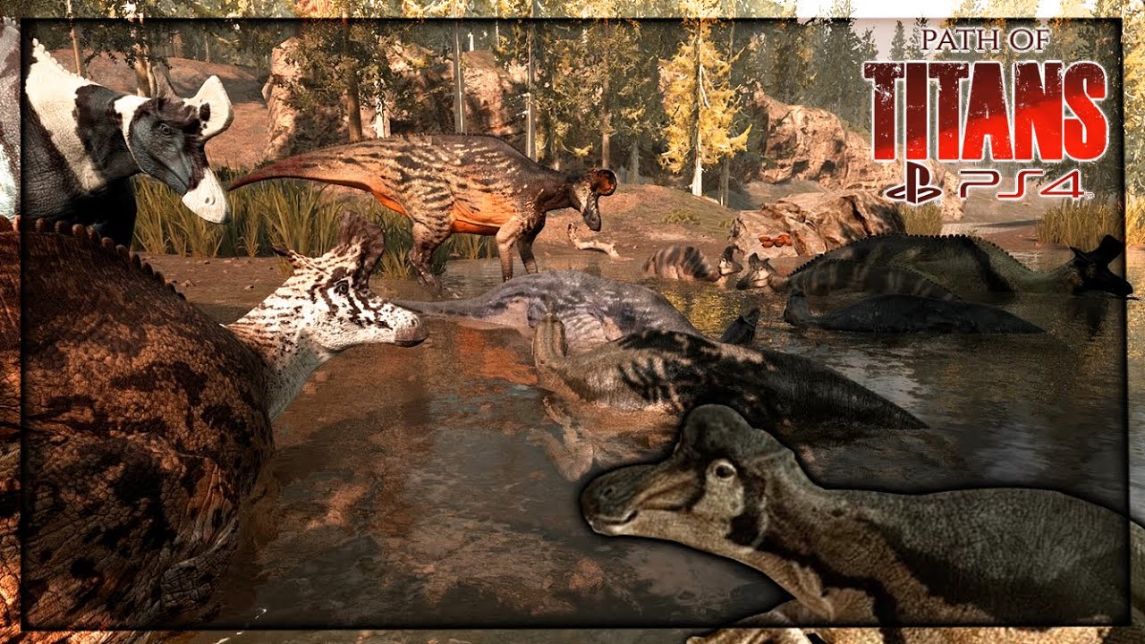 Born into a herd of Lambeos _ Path of Titans - [FR/PS4] - [WWD ...