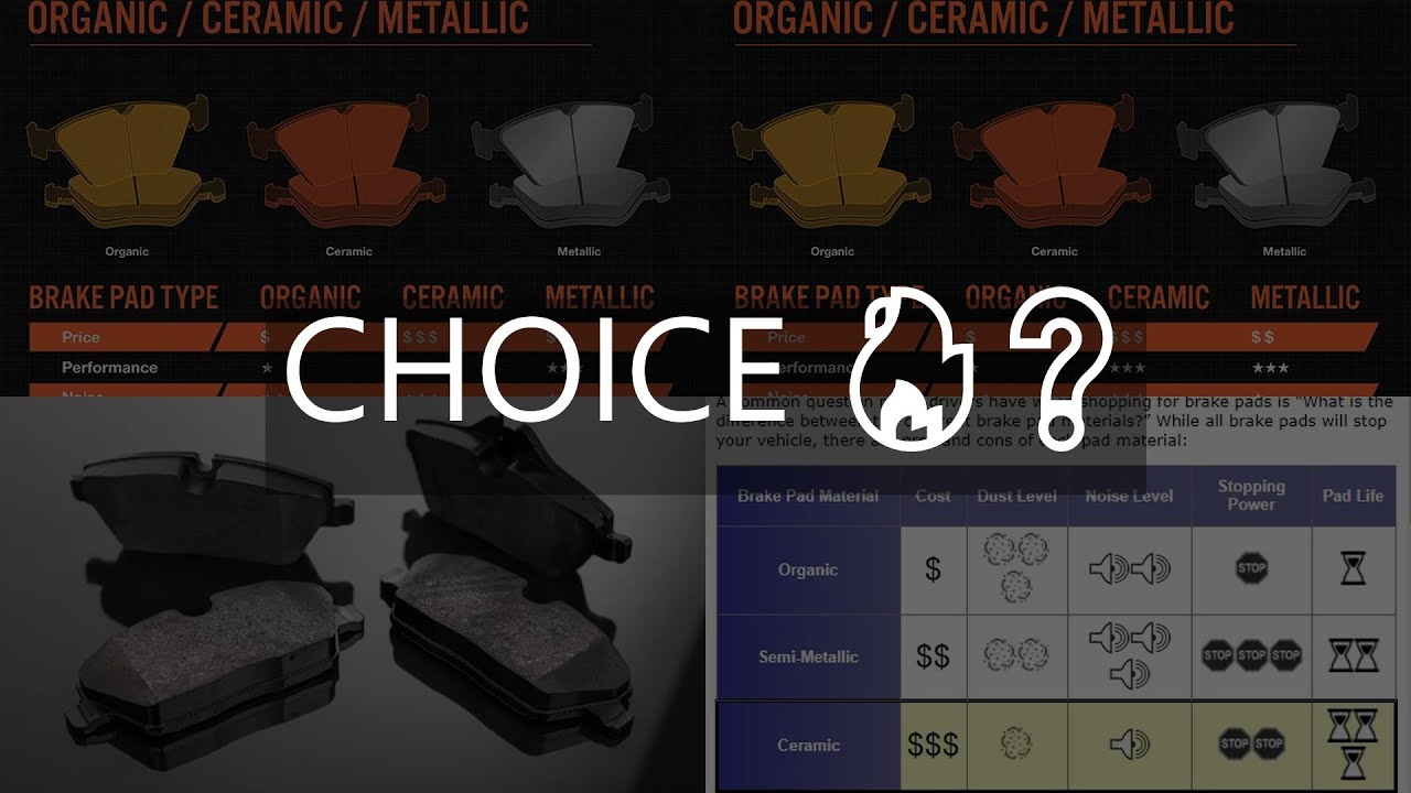 ceramic vs semimetallic brake pads whats the difference pros and cons ...