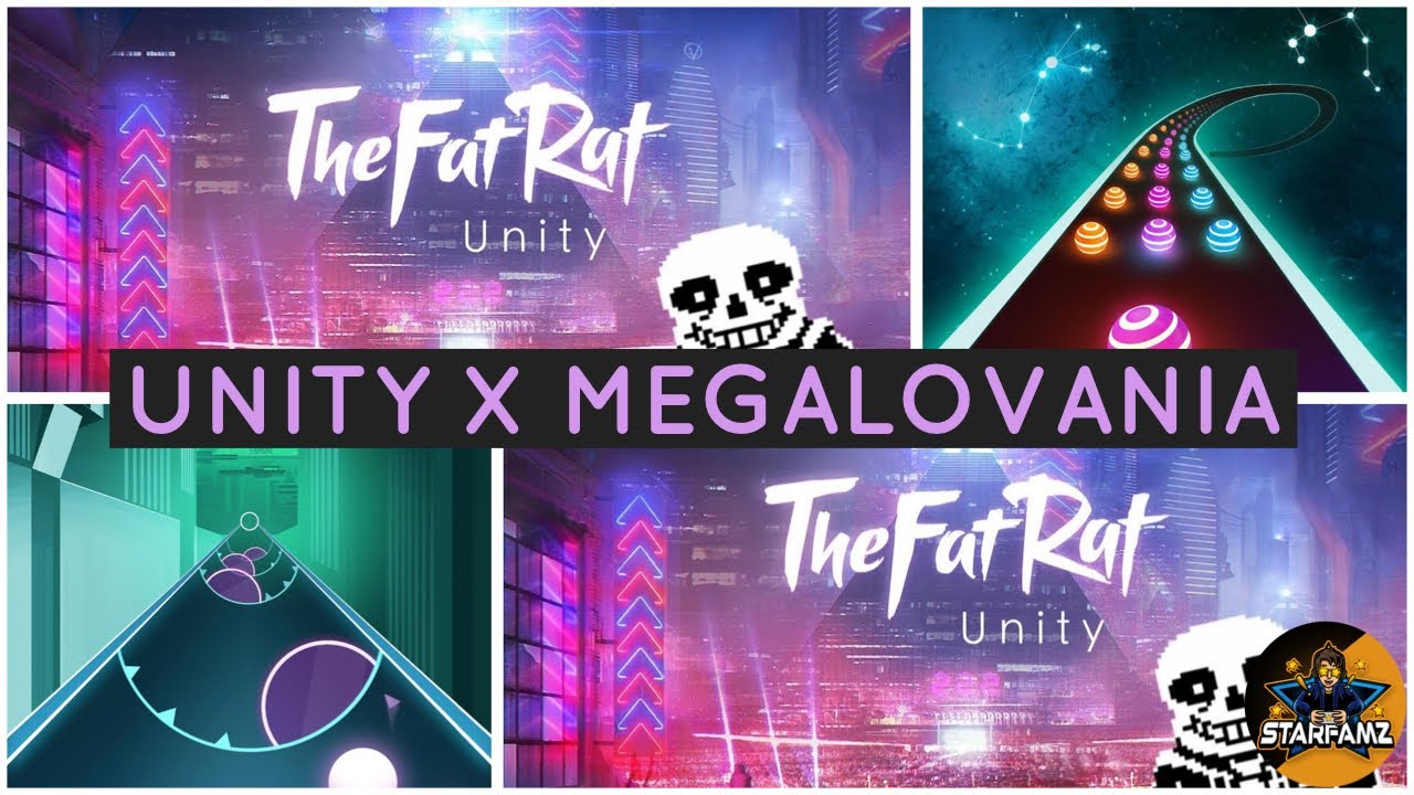 UNITY X MEGALOVANIA!! EDM RUSH!! (DANCING ROAD, BEAT ROLLER) - YouTube