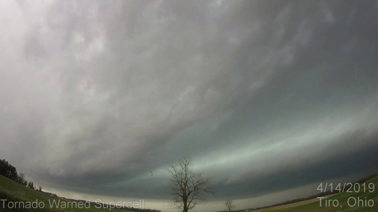 Supercell Time Lapse - Tiro, Ohio 04/14/2019 - YouTube