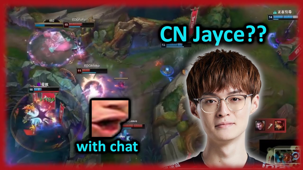 EDG FoFo Jayce smurfing against RA | LPL Spring - YouTube