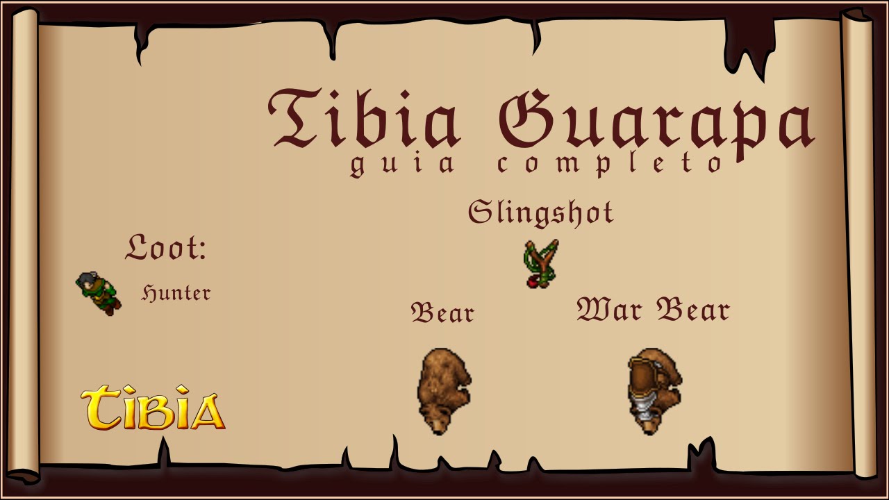 Tibia - como domar montaria Bear (mount) - YouTube