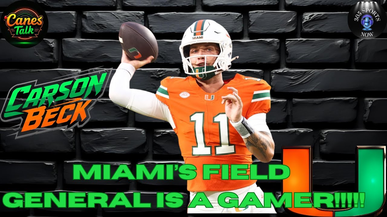 Canes Talk: Carson Beck Shows Great Command of the Offense Against ...