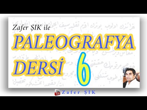 Paleografya Dersi 6