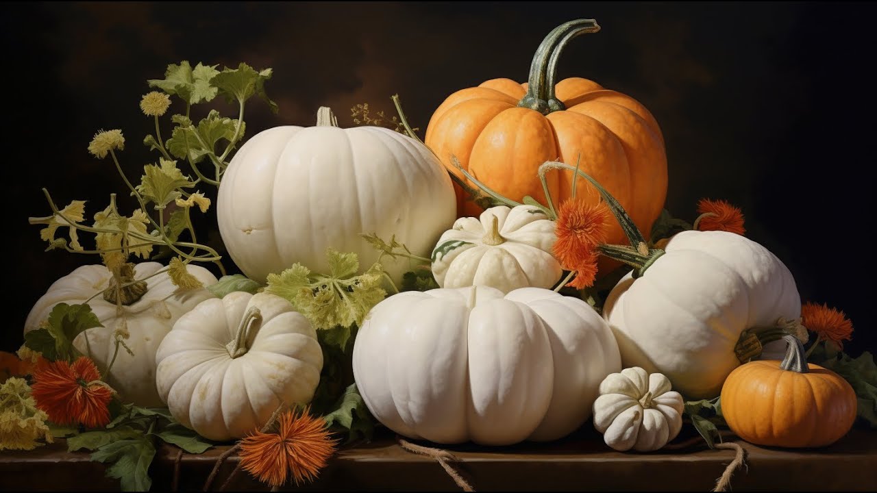 TV Art Screensaver | Fall Pumpkin Paintings Collection | Part 3 - YouTube