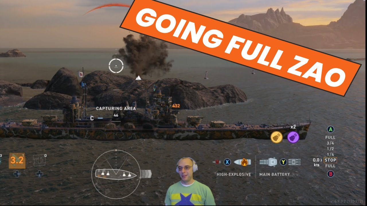 Zao Power - Live Replay - World of Warships Legends - YouTube