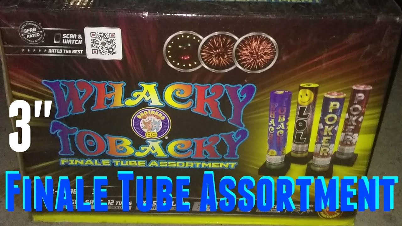 2018 Whacky Tobacky 3"finale tube assortment - YouTube