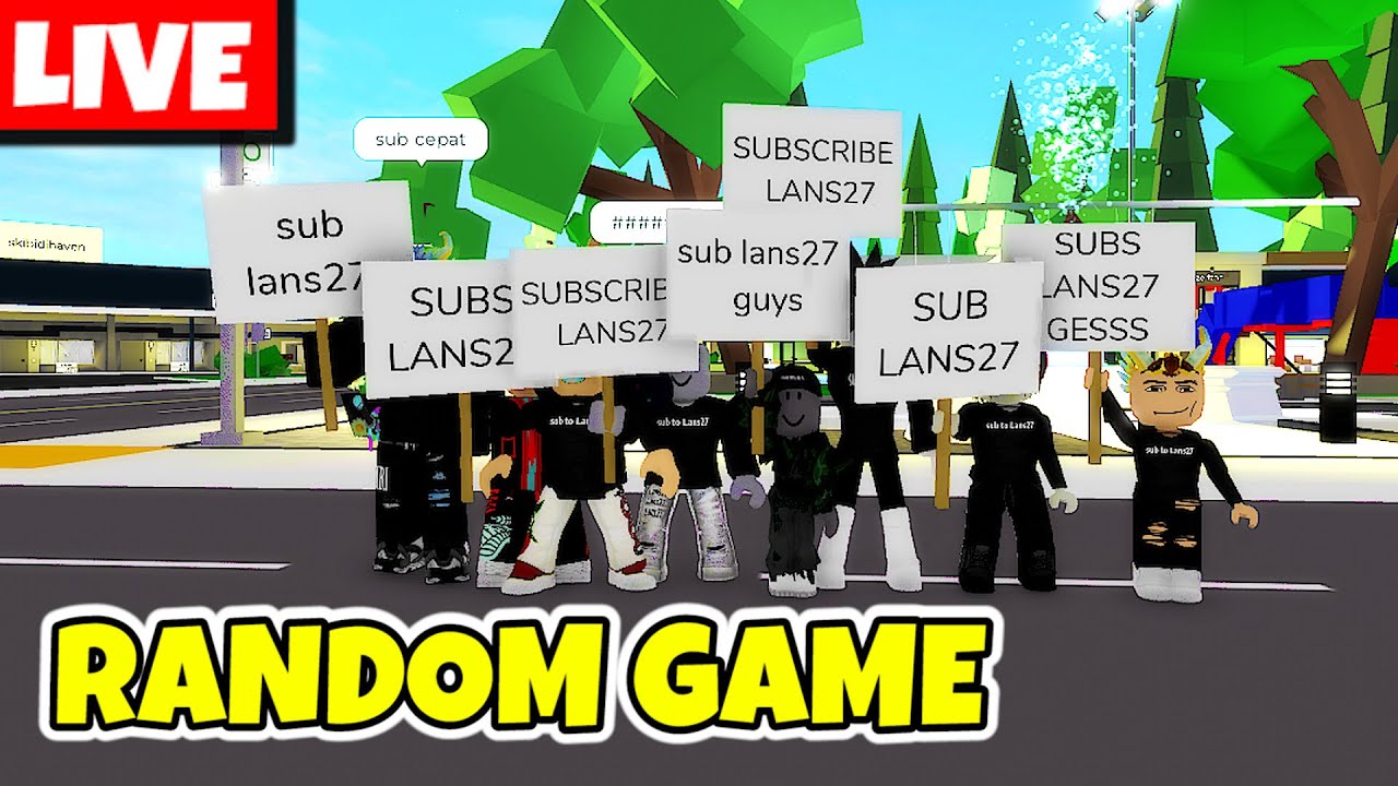 PLAYING RANDOM GAMES WITH VIEWERS 🔥 | ROBLOX LIVE STREAM NOW - YouTube