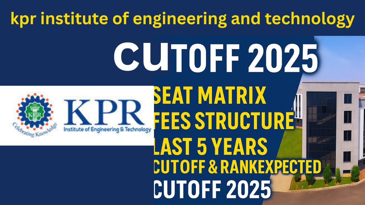 Kpr engineering college 2025 expected cutoff #kpr #tnea2025 # ...