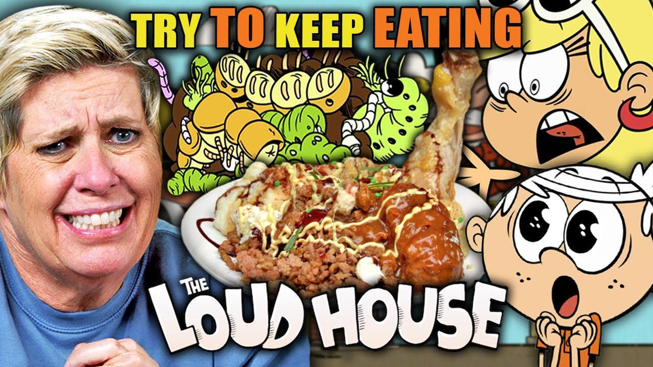 The Loud House - Try to Keep Eating Challenge! (Cabbage Casserole, Sock ...