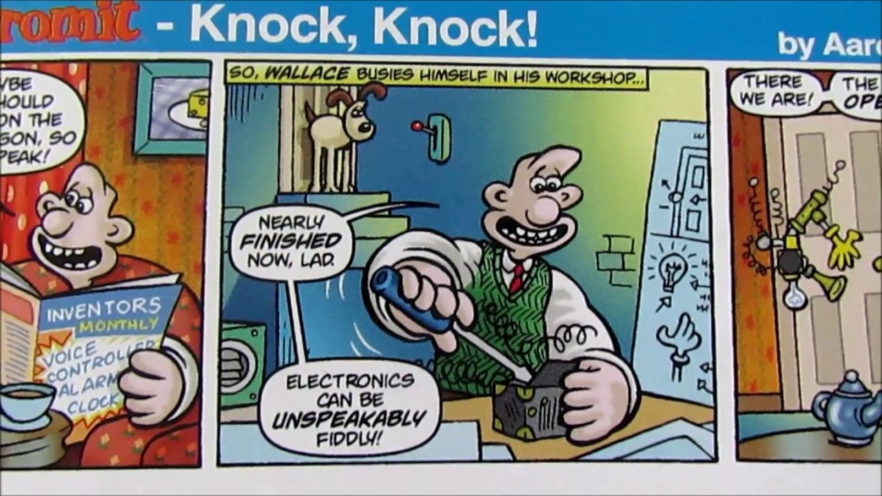 Wallace & Gromit Comic Strips Collection ~ "Knock, Knock!" - YouTube