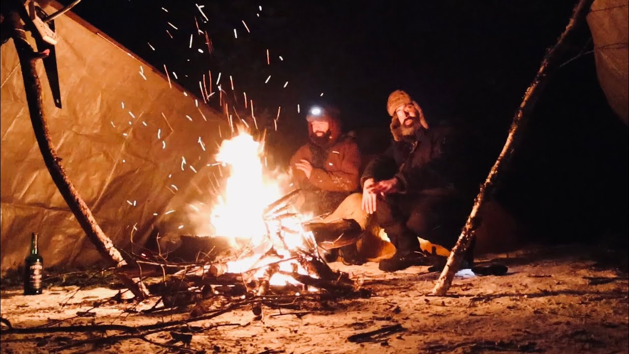 Winter camping White Mountains New Hampshire in Zero degree temps ...